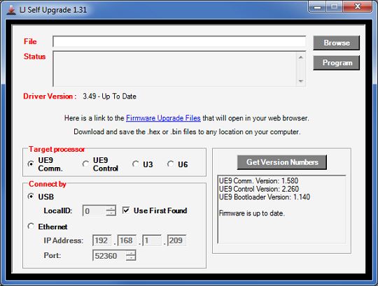 1.2 - Self-Upgrade Application (LJSelfUpgrade) [UE9 Datasheet]