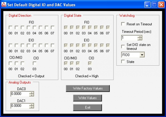 1.1 - Control Panel Application (LJControlPanel) [U6 Datasheet]