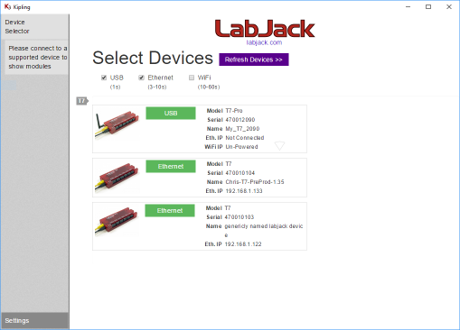 Device Selector