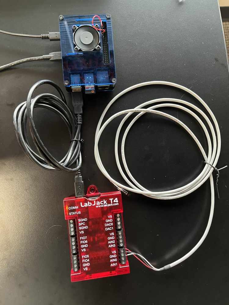 Standalone Data Logging System with LabJack T4 and Raspberry Pi (App Note)