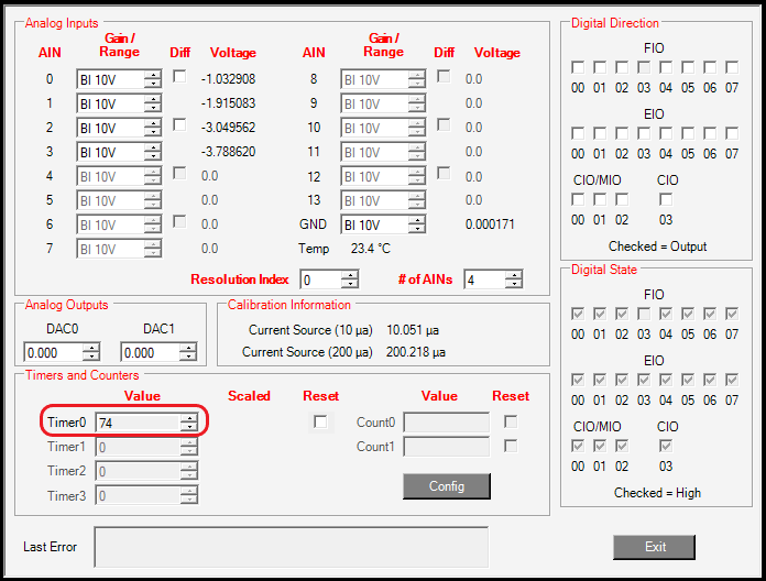 Configuring and Reading Timers [U3/U6/UE9]