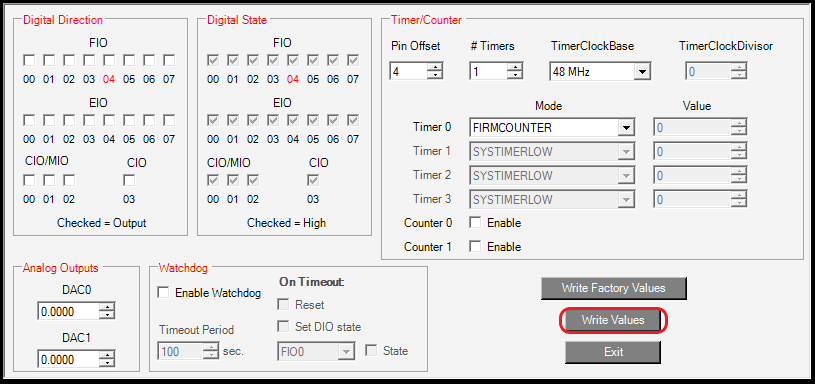 Configuring and Reading Timers [U3/U6/UE9]