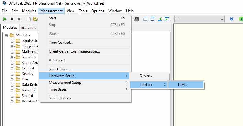 DASYLab for LJM - Windows Only