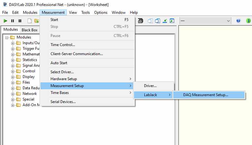 DASYLab for LJM - Windows Only