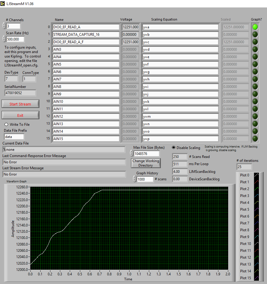 Configuring & Reading a Quadrature Signal